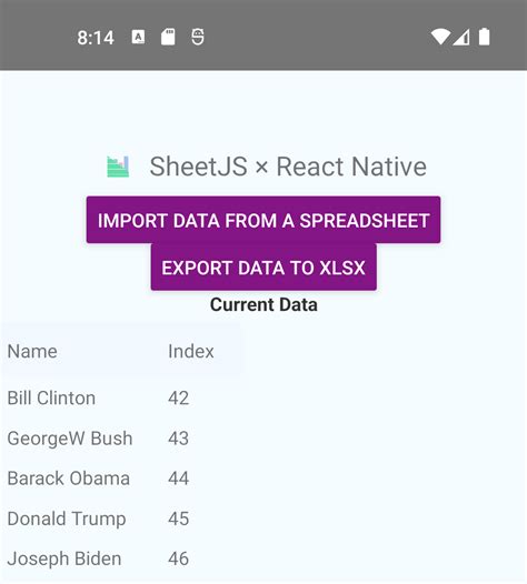 Sheets On The Go With React Native SheetJS Community Edition