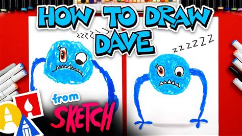 How To Draw Dave From Sketch The Movie Youtube