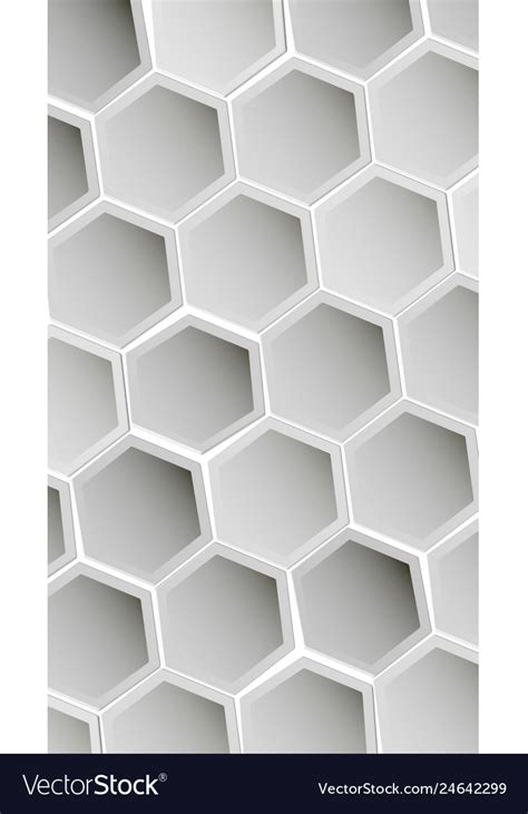 Hexagon Texture Hexagonal Grid Repeat Pattern Vector Image