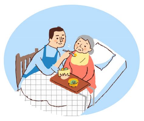 Nurse Feeding Patient Illustrations Royalty Free Vector Graphics