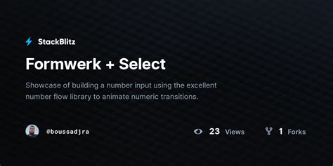 Formwerk Select Stackblitz