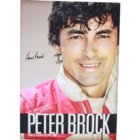 Signed Lewis Brock Peter Brock Poster