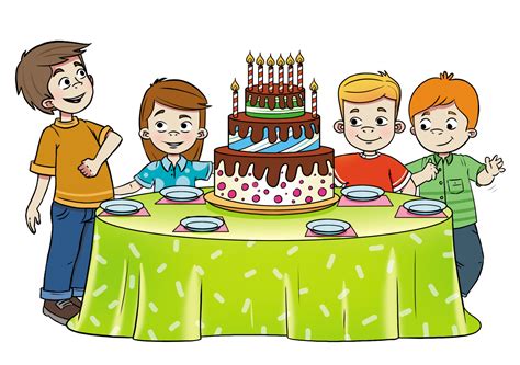 Иллюстрация День рождения в стиле 2d