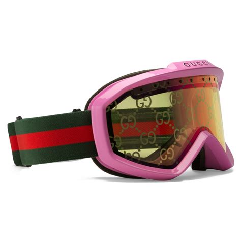 Gucci Ski Goggles Pink Yellow Gucci Eyewear Avvenice