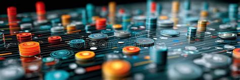 Holographic Financial Chart Showcasing 3d Tokens And Floating Numerical
