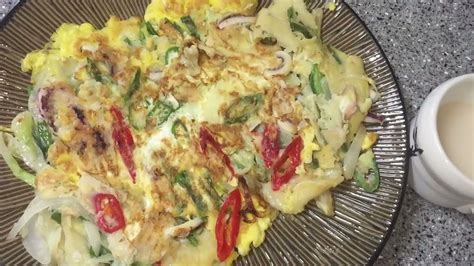 파전 맛있는 오징어파전 만들기 막걸리와 함께 오징어파전 찰떡 궁합 입니다 맛있는 부침개 두장 부쳤더니 뚝딱이네요