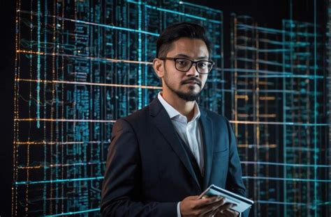 Premium Photo Futuristic Data Center Operations