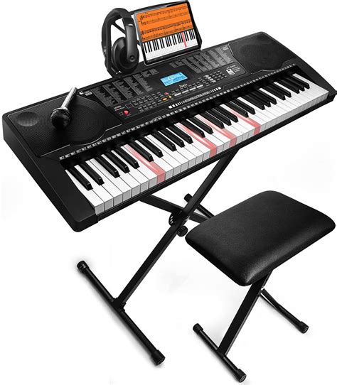 Jikada 61 Key Portable Electronic Keyboard Piano Wlighted