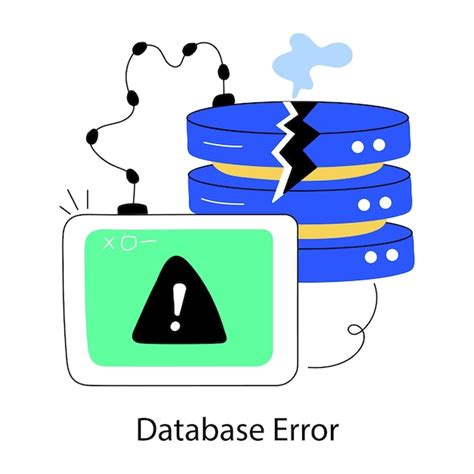 Premium Vector Check Out Hand Drawn Mini Illustration Of Database Error