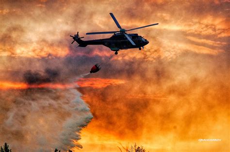 Министерство 📢 Хеликоптер „Кугър“ с екипаж от 24 та авиационна база Крумово от състава на