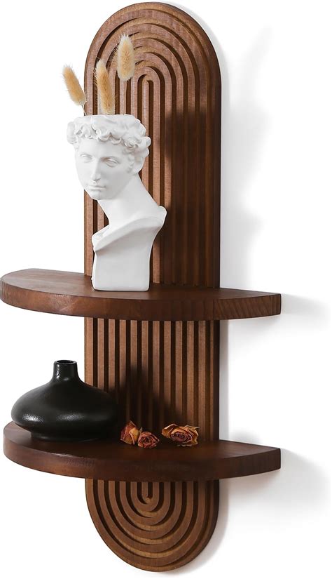 Amazon Danya B Tier Rustic Hanging Wall Mount Floating Ladder Accent Shelf With Criss
