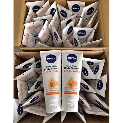 Jual NIVEA EXTRA WHITE BODY SERUM CARE PROTECT 180ML Shopee Indonesia