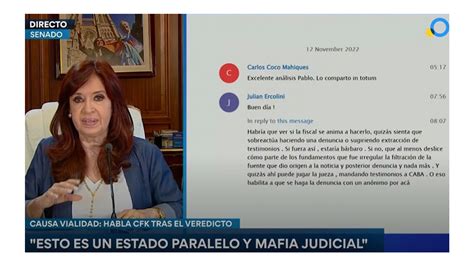 “esto No Es Lawfare Es Un Estado Paralelo Y Una Mafia Judicial” Marcha