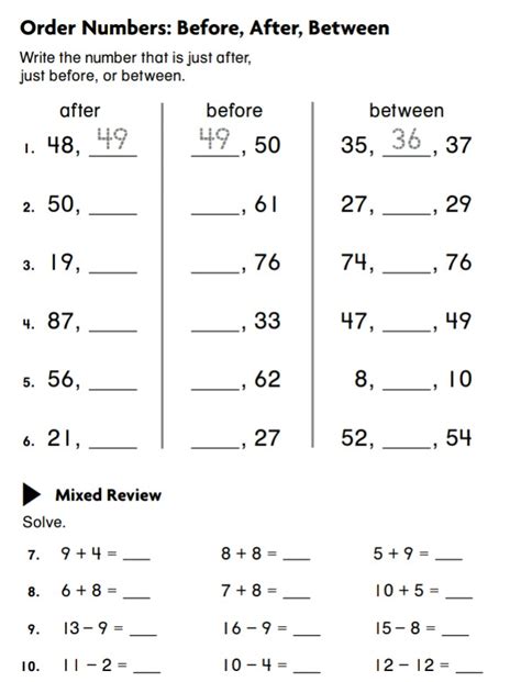 Maths Work For Class 2