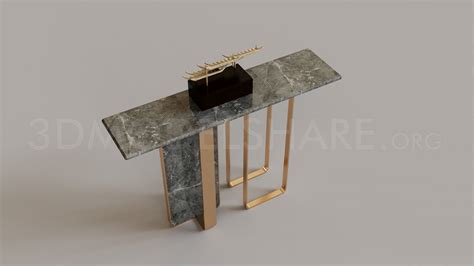 201 Console Table 3d Model