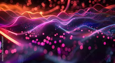 Quantum Waves Abstract Pattern A Digital Abstract Video Showing