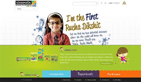 Itc Classmate Web Design Behance