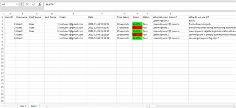 LearnDash Quiz Results Export In Excel TeknoFlair