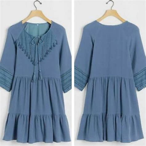 Anthropologie Dresses Anthropologie Angelica Tasseled Tunic Dress