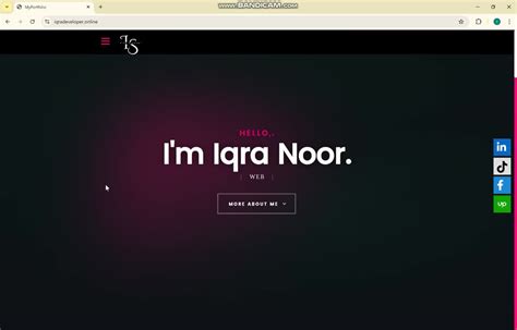 Iqra Siddique On Linkedin Portfolioupdate Webdeveloper Frontenddevelopment Mernstack