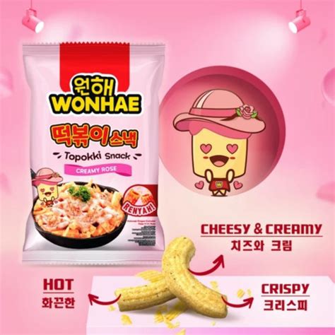 Jual Wonhae Topokki Snack Creamy Rose 80 Gr Kota Bandung Papaya