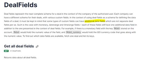 Get All Deal Fields Endpoint Order Nr Is Returned As Null For Some Of
