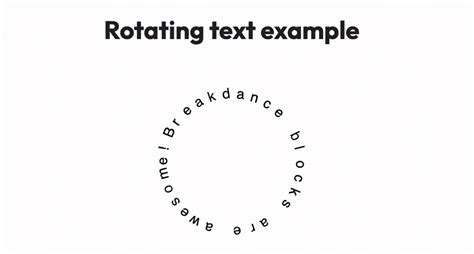 Animated Rotating Circular Text In Javascript And Css Breakdance Templates