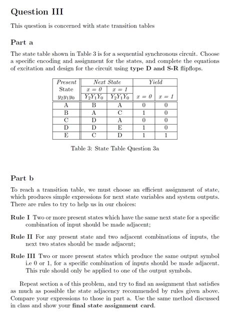 Solved This Question Is Concerned With State Transition Chegg