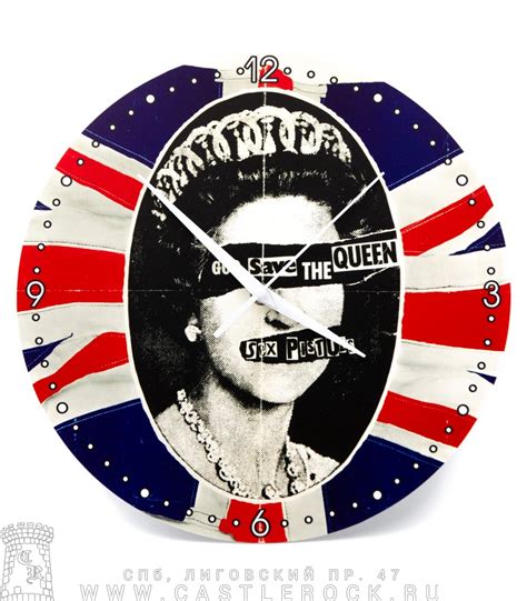 Часы настенные Sex Pistols God Save The Queen — Декор — Рок магазин
