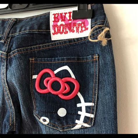 Hello Kitty Jeans Hello Kitty X Evisu Lowcut Jeans Poshmark Hello Kitty Clothes Kitty