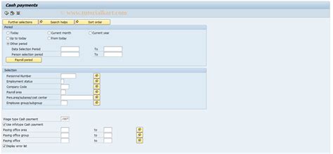 Pc M Mlih Sap Tcode List Of Cash Payments