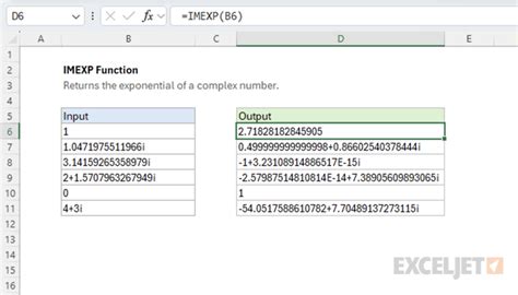 excel imexp function exceljet