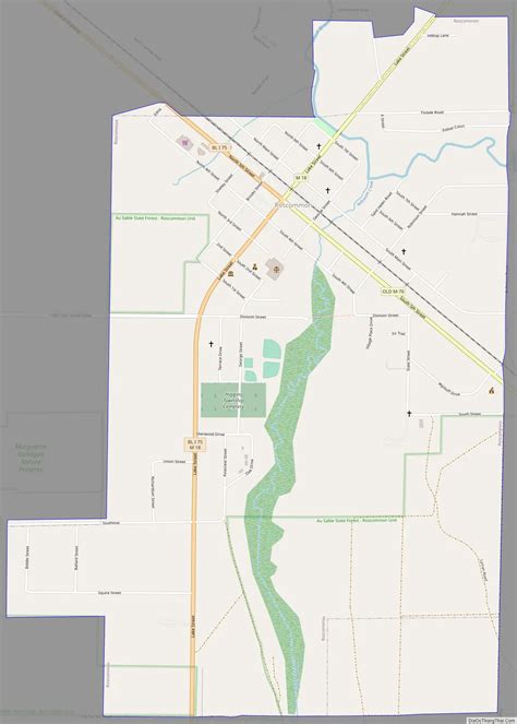 Map Of Roscommon Village Thong Thai Real