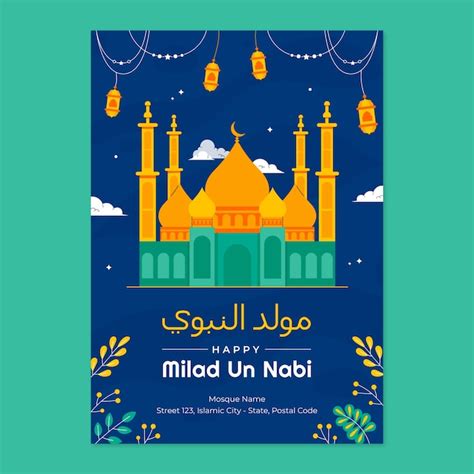 Milad Un Nabi Poster Design Vektoren Und Illustrationen Zum