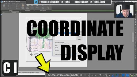 Autocad How To Display Coordinates And Other Settings Youtube