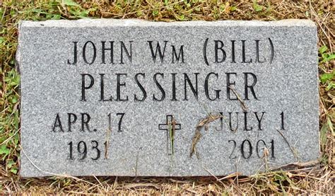 John William “bill” Plessinger 1931 2001 Find A Grave Memorial
