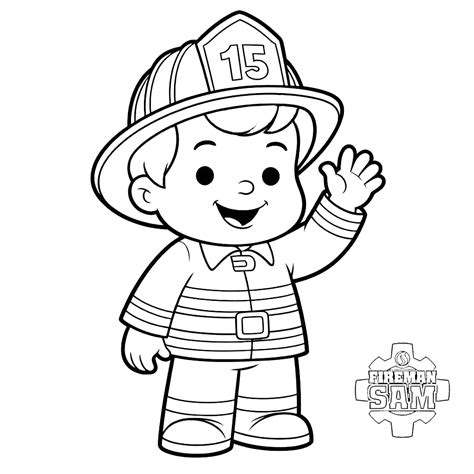39 Mewarnai Pemadam Kebakaran Sam Unduh Dan Cetak