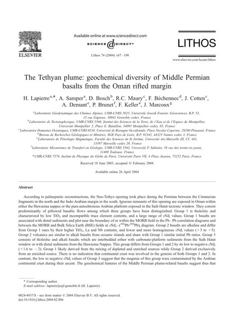Pdf The Tethyan Triassic Volcanism Remnants Of Intra Oceanic Islands Related To The Opening