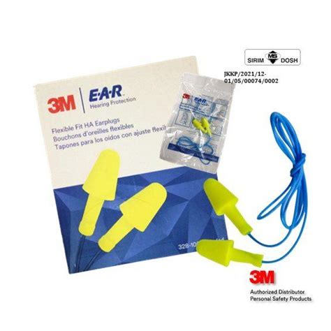 Ear 3m™ 328 1001 Flexible Fit Ear Plugs Corded Nrr 25 Db 30 Db