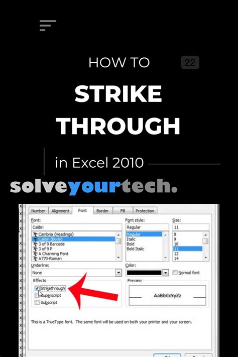 How To Strike Through In Excel 2010 Solve Your Tech