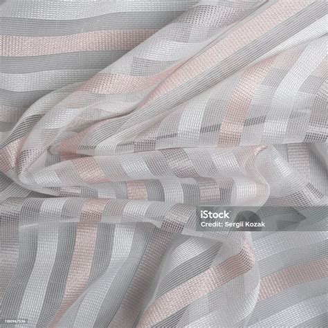 Organza Nylon Chiffon Lightweight Air Curtain Fabric Texture Stock