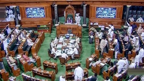 Lok Sabha Adjourned For The Day Amid Oppn Uproar Over Misuse Of