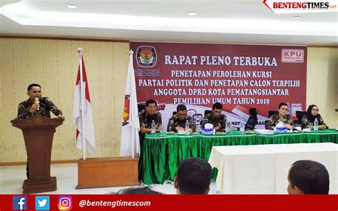 Hasil Pileg 2019 Di Siantar PDIP Juara Disusul Golkar Dan Hanura