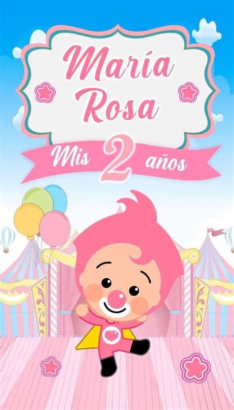 Invitacion De Plim Plim Circo Rosa Video Invitaciones Digitales