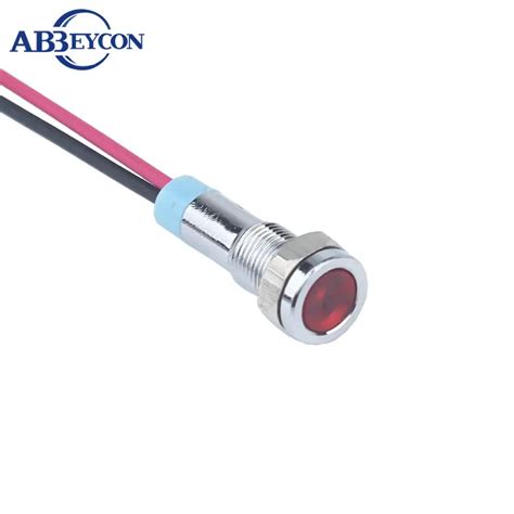 Abbeycon Diameter Mm Pilot Indicator Flat Head Indicator Light Metal