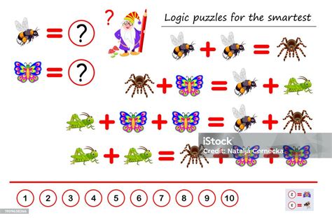 mathematical logic puzzle game for smartest solve examples and count