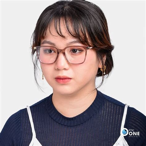 Womens Eyeglasses Stylish Acetate Square Glasses With Metal Arms