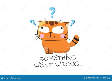 Some Thing Went Wrong Illustration Concept Stock Vector Illustration