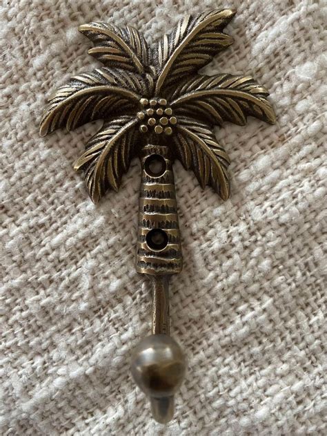 Coco Palm Brass Wall Hook Boho Dream Aus
