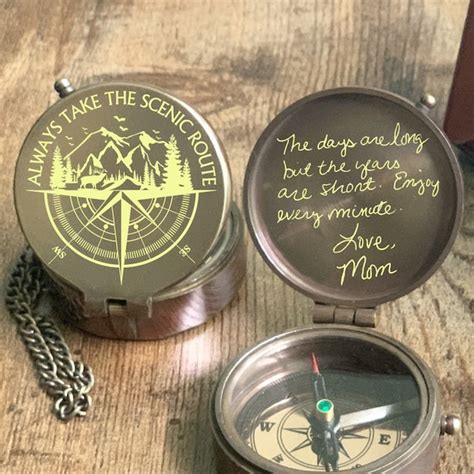 Father To Son Compass Etsy